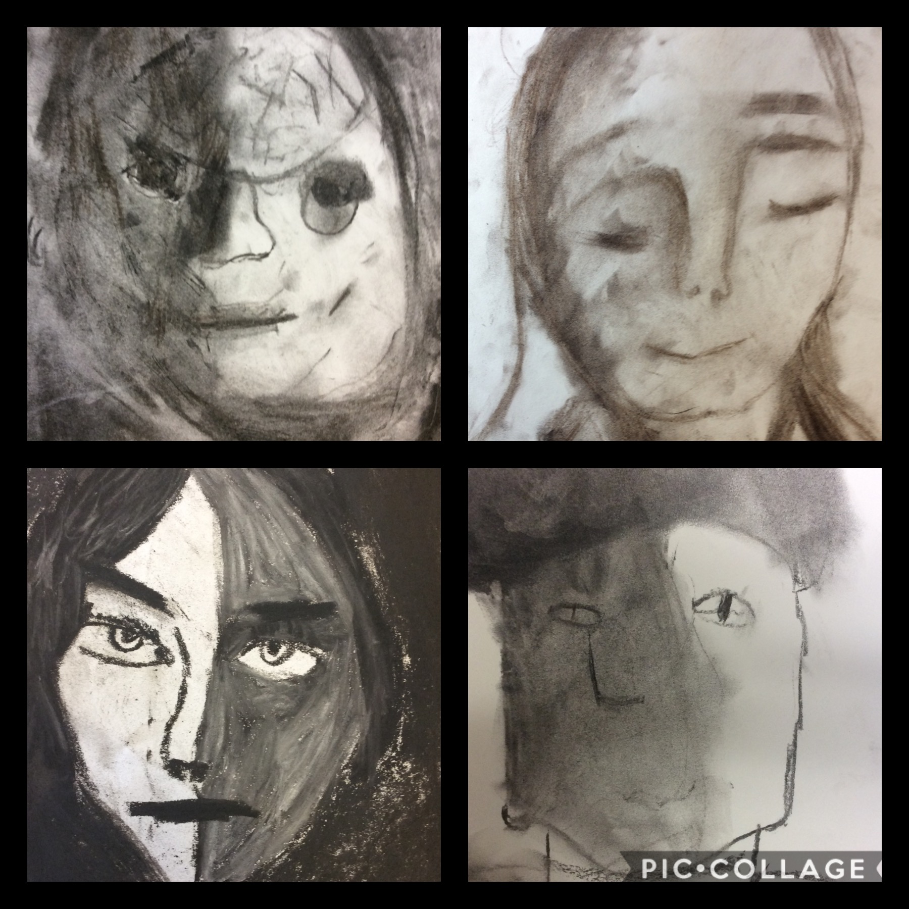 Mead Primary: In the Negative: Dark Tonal Portraits Year 5