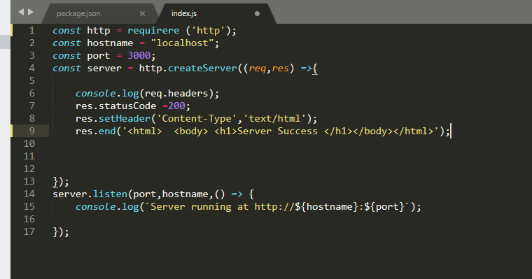 PenPocketNote: How to Create server in node js