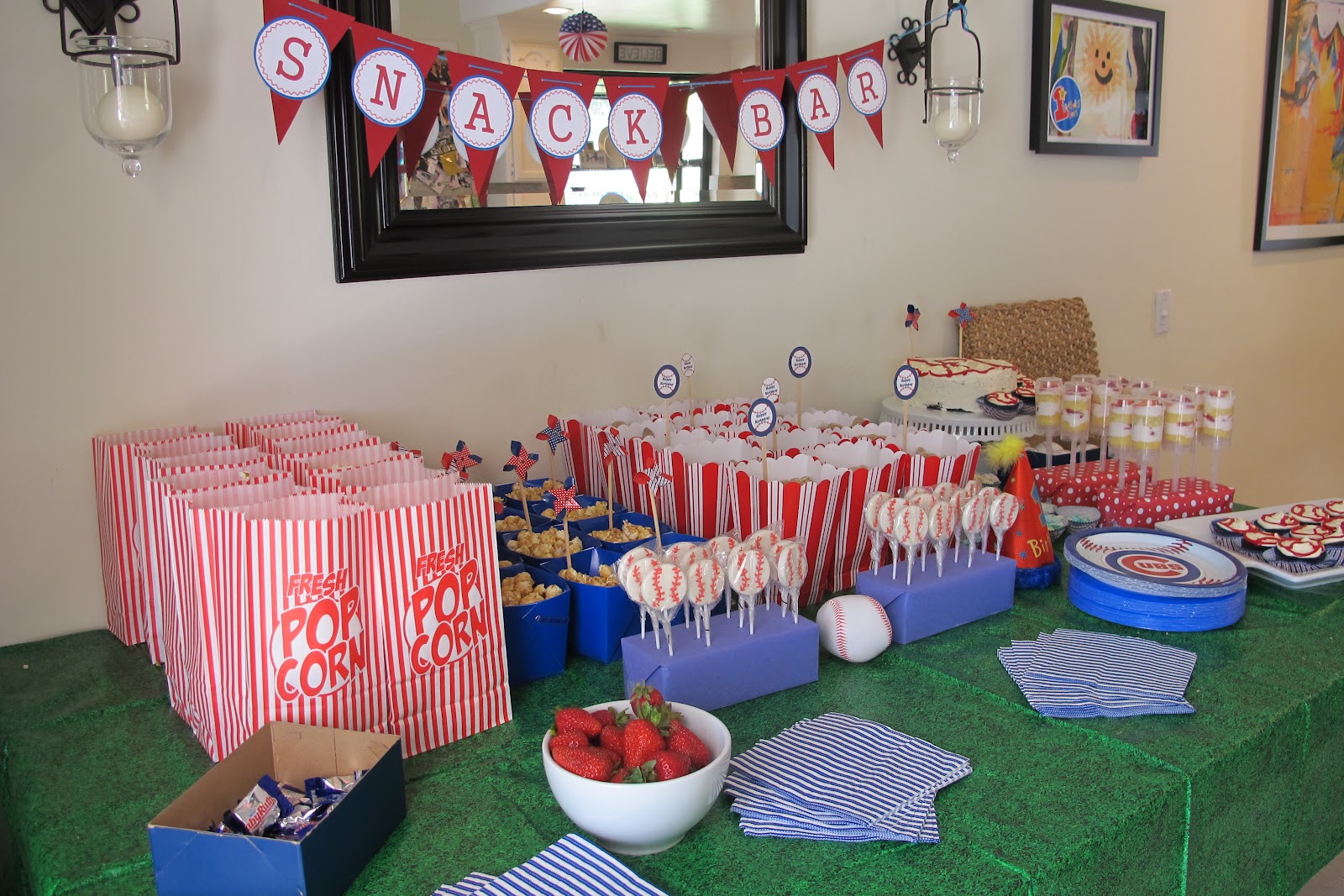 Baseball 1st Birthday - Made with HAPPY