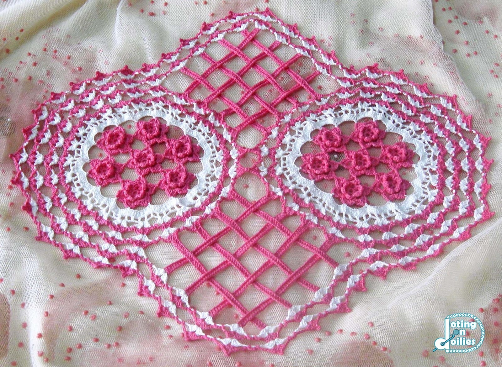 Doting on Doilies: Rose Lattice Doily