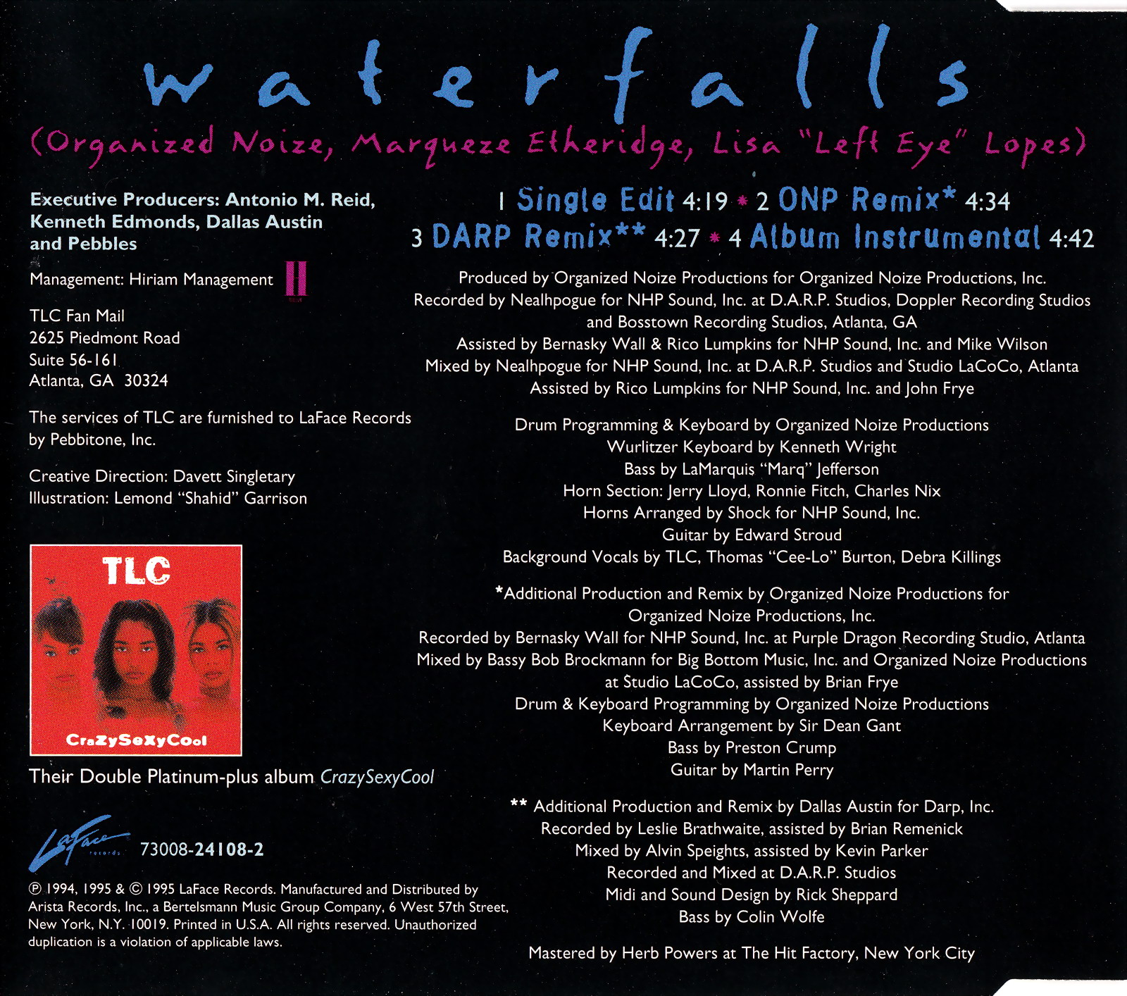 highest level of music: TLC - Waterfalls-CDS-1994