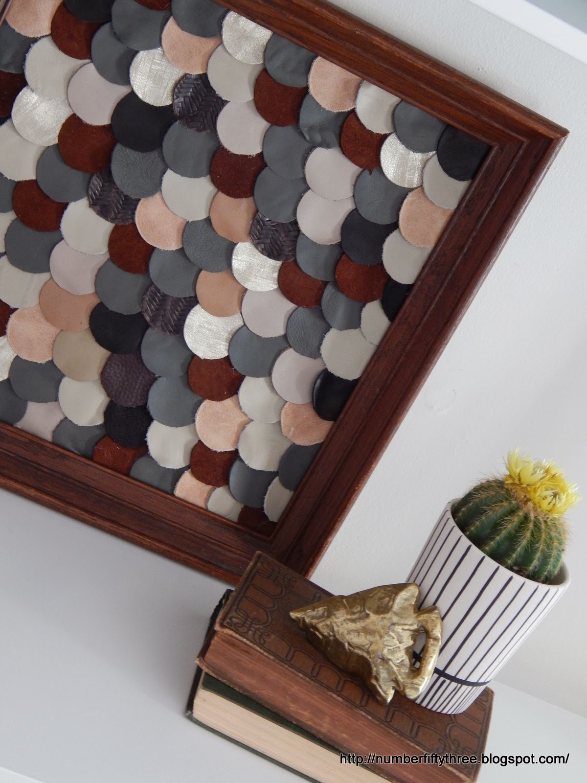 Number Fifty-Three: DIY Leather Fish Scale Art