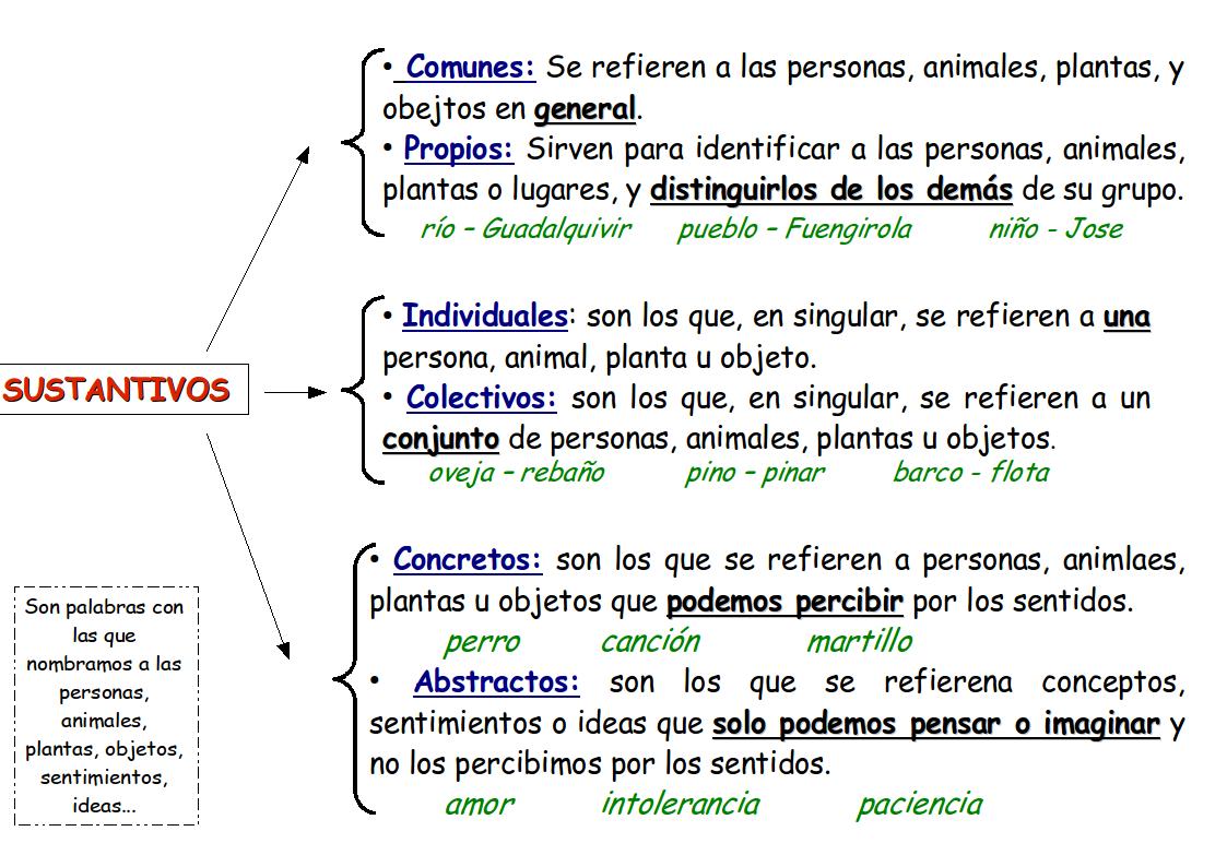 O peixe dixital de 5º e 6º: CLASES DE NOMBRES