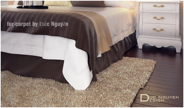 Free Sketchup 3D Model Fur Rug - Great Architecture