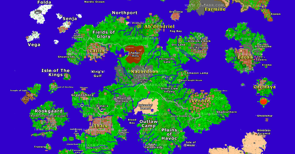 Mapas Global Tibia