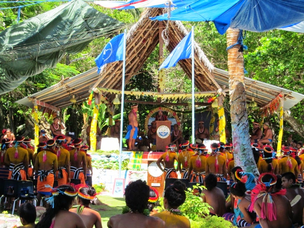 SAILING HELENA: Graduation high school 2014, Woleai, Micronesia.