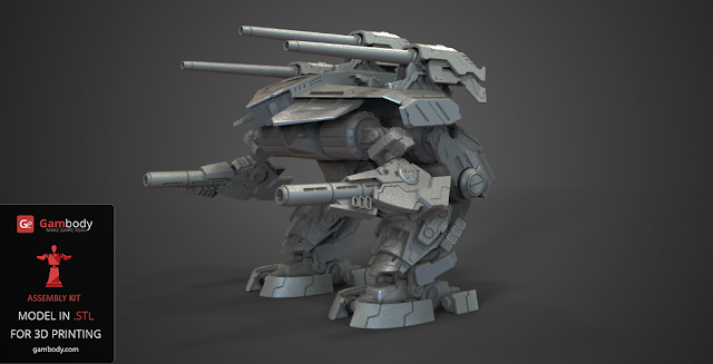Omega BattleMech 3D Model | Assembly Figure | Nixon's 3D Models