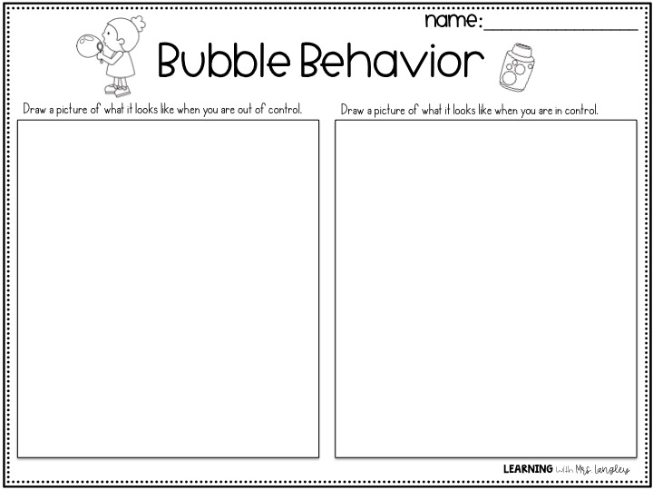 Behavior Management with Bubbles | Learning with Mrs. Langley