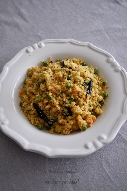 Pinch Of Swad - taste that hits the spot!: Varai Upma (Cracked Wheat ...
