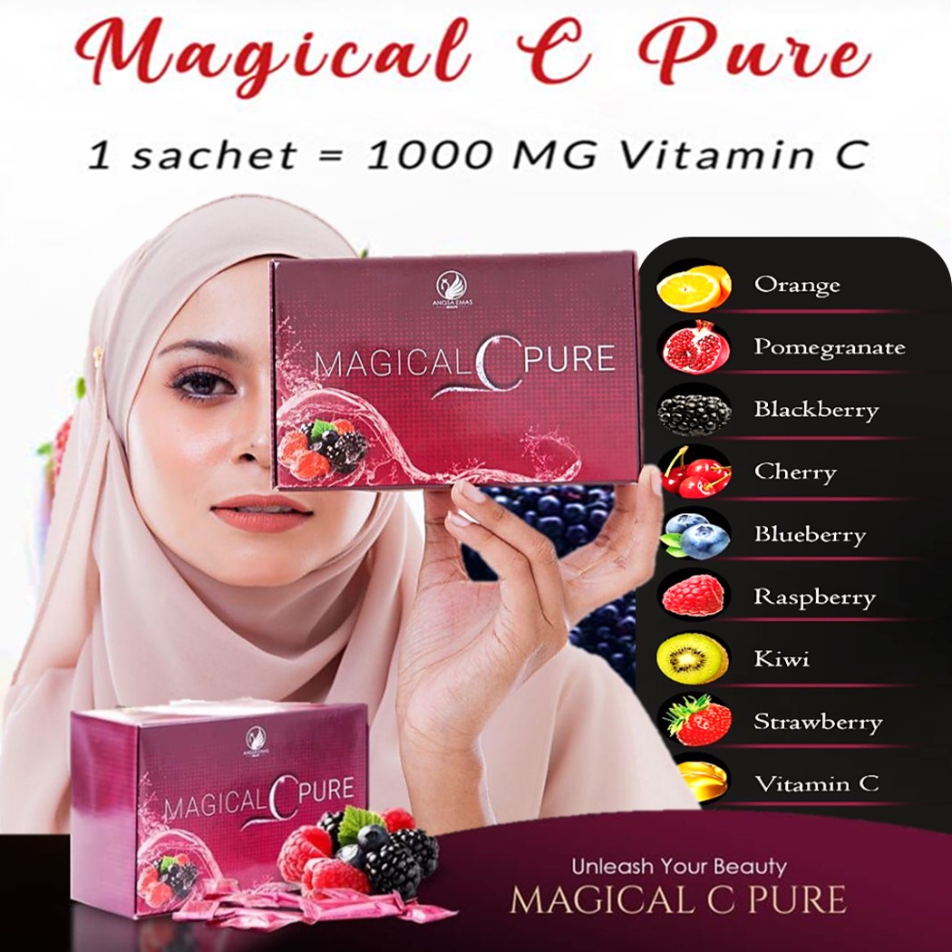MAGICAL C PURE: Kebaikan Vitamin C 1000mg Asli Glow White Menakjubkan!