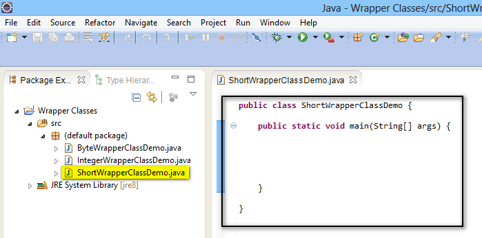 Selenium-By-Arun: 244. Short Wrapper Class