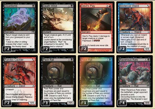 Magic the Gathering Adventures: Grixis Balanced in ISD+RTR Standard