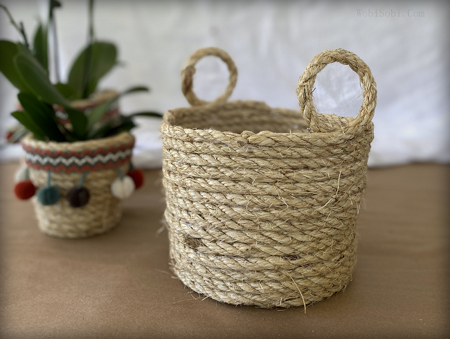 WobiSobi: Easy Rope Basket Planter