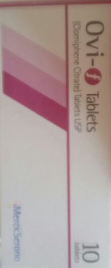 Medicine Guide: Ovi F clomiphene citrate tablets by Merck