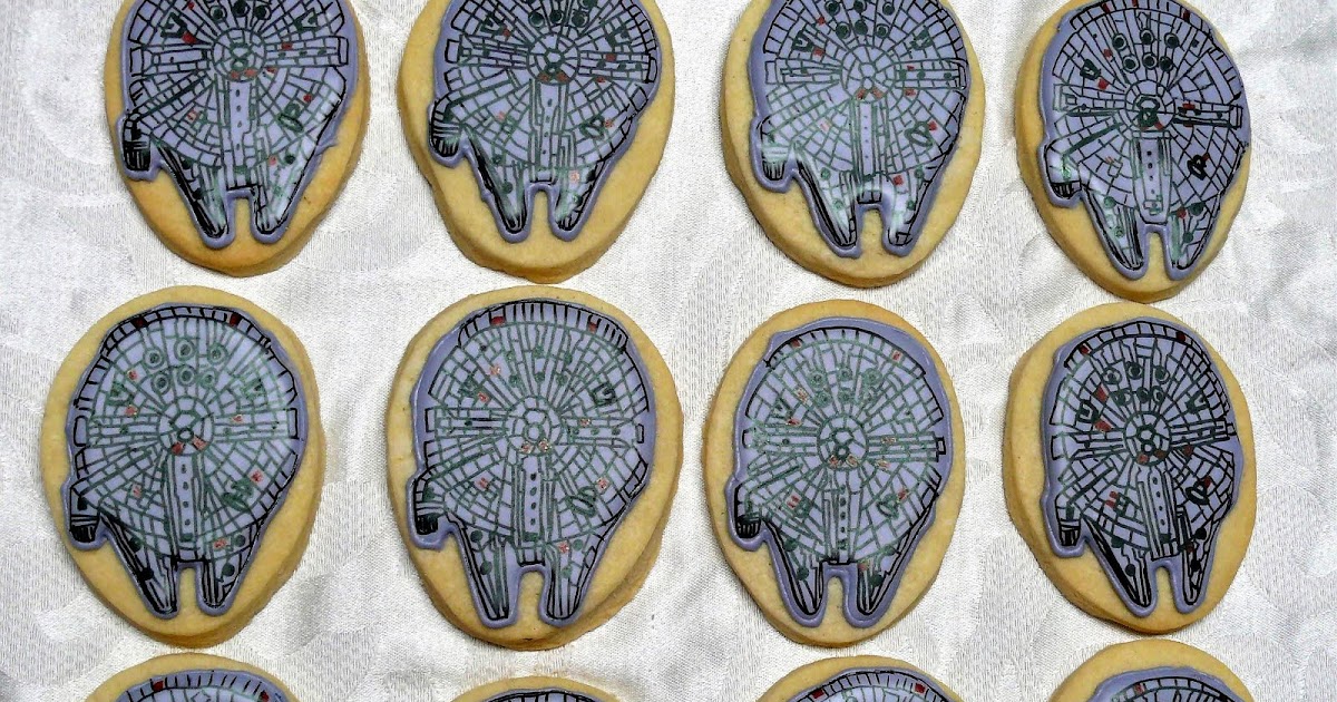 Katy's Kitchen: Star Wars Millennium Falcon Cookies