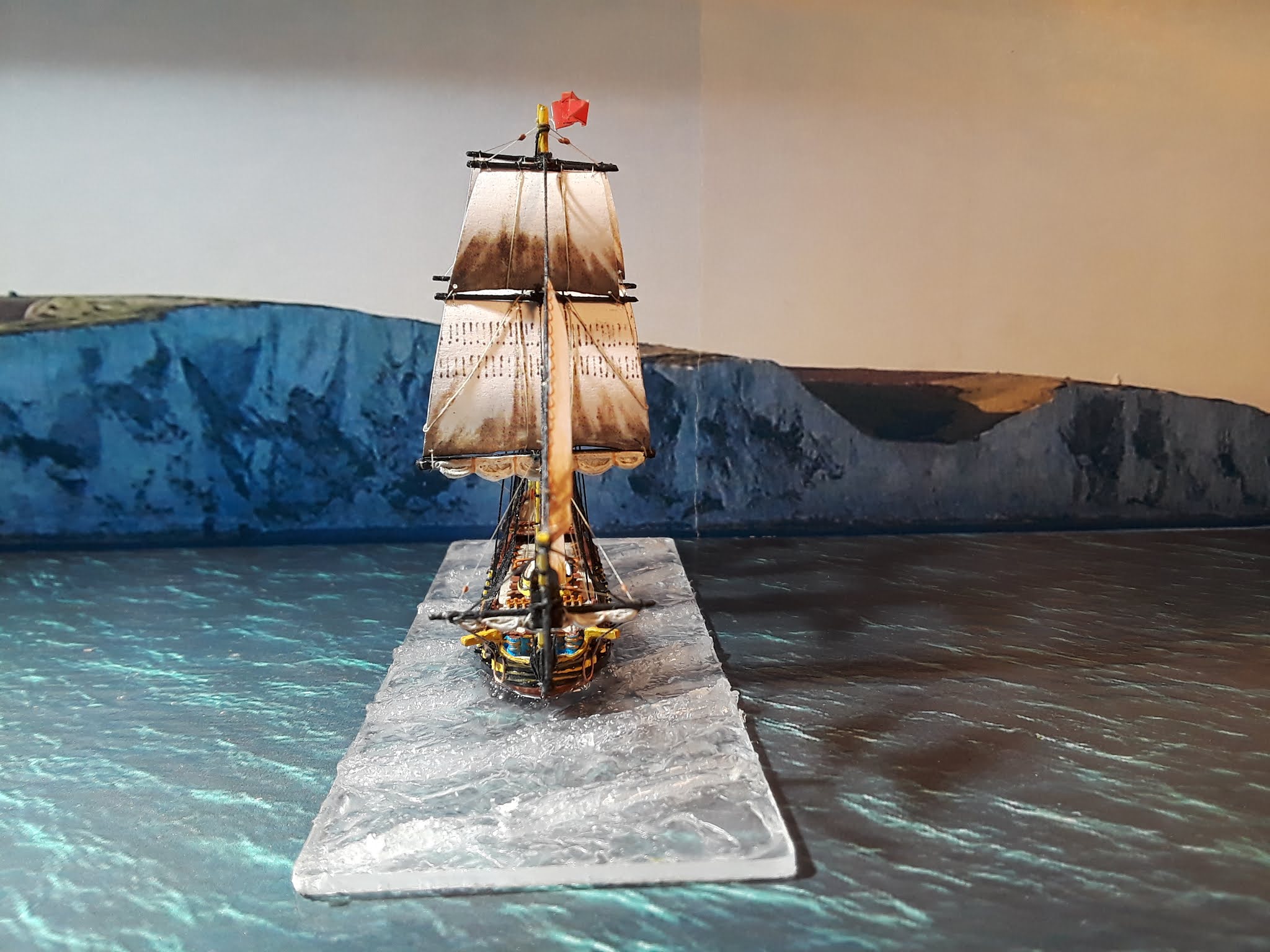 A Miniatures Hobby Room: 3D 1/700 Scale HMS Captain 1787