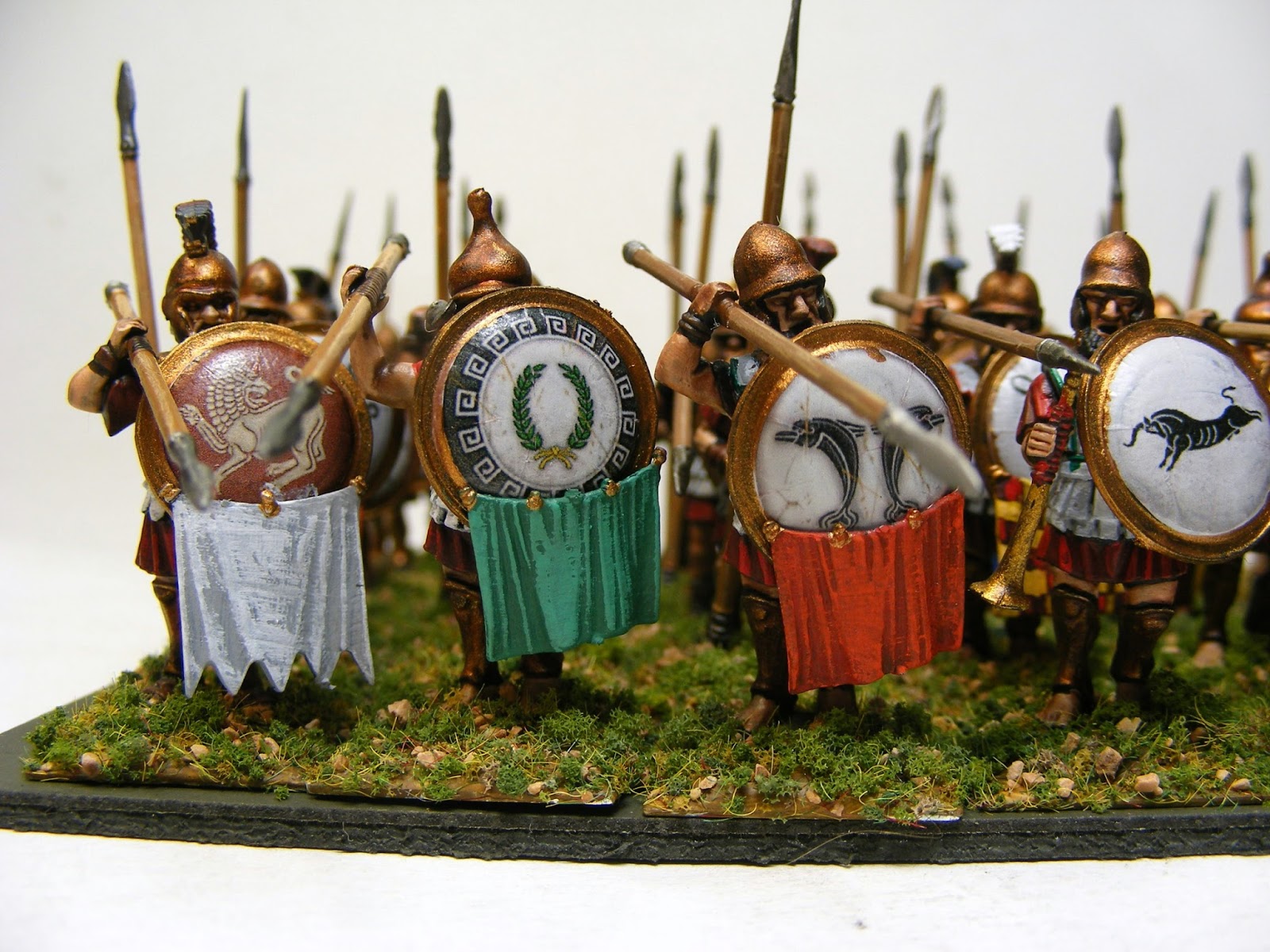 Evil Bob's Miniature Painting: 28mm Greek Mercenary Hoplites