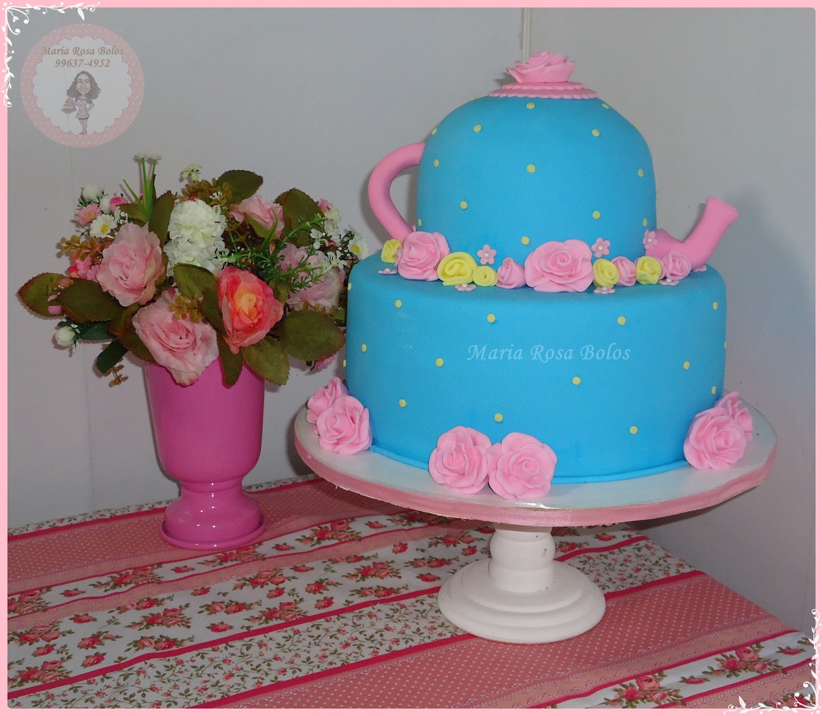 Maria Rosa Bolos: Bolo chá de cozinha shabby chic