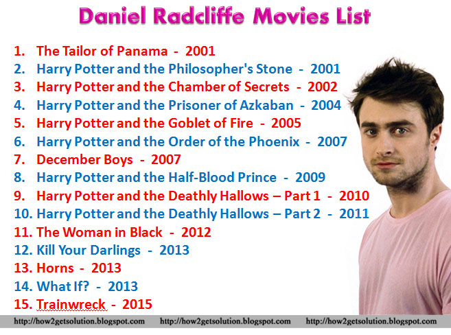 Smartpost: Daniel Radcliffe Movies: List of Movies, TV Shows, Theater ...