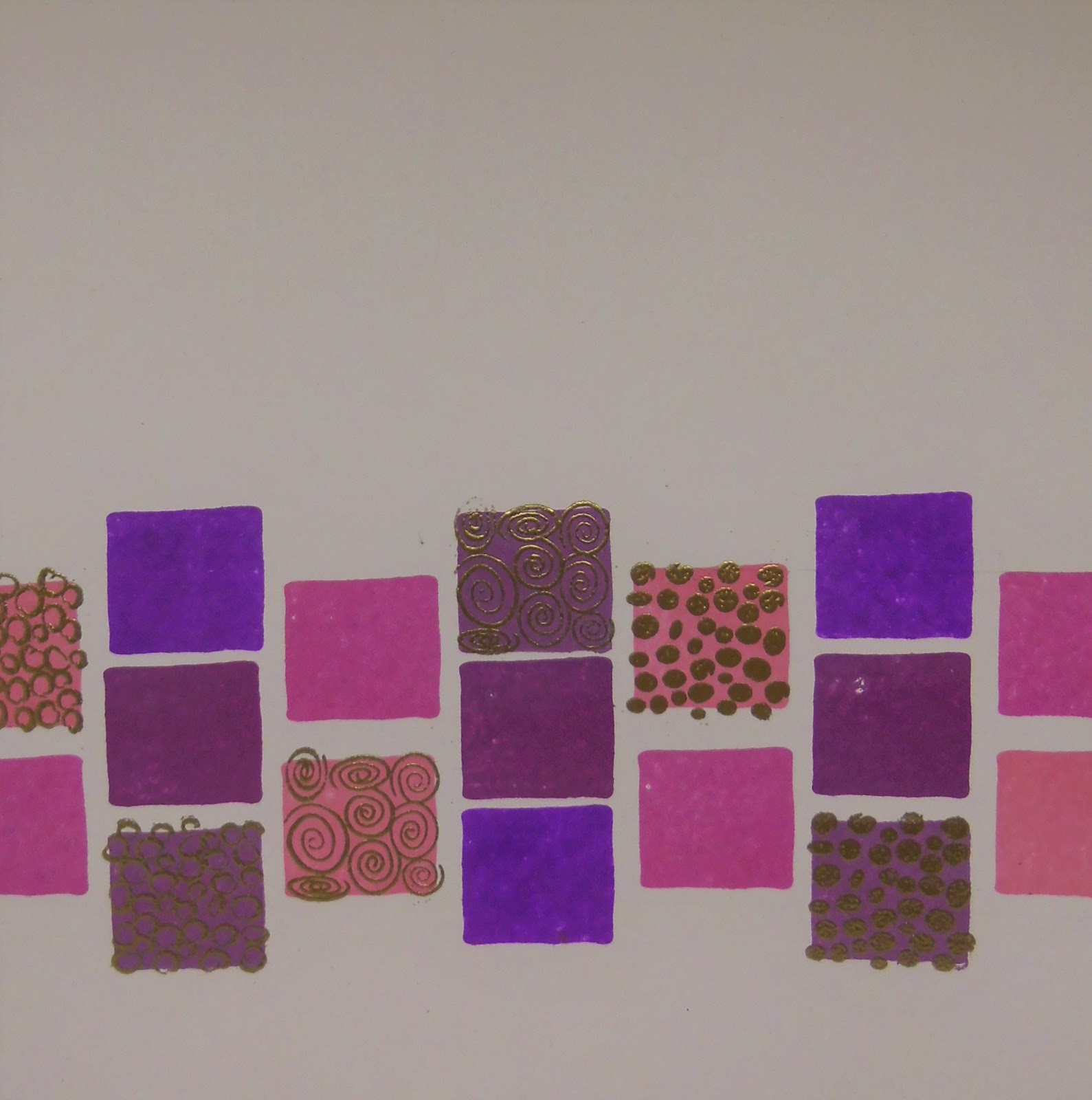 Sarah's Craft Shed: Pattern Building with Small Stamps