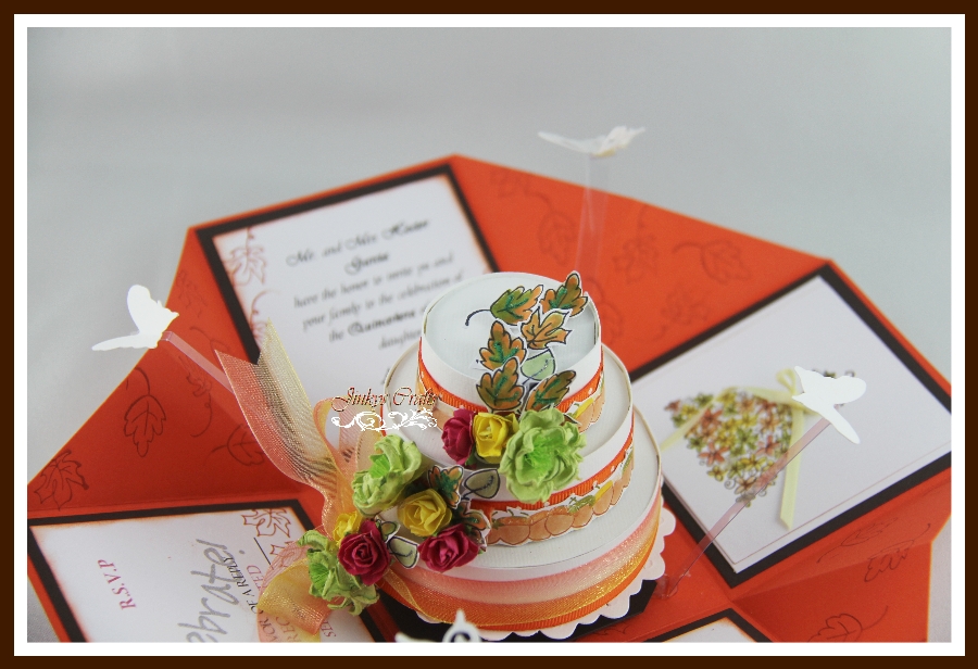 Jinky's Crafts & Designs: Fall Theme Explosion Box Invitation