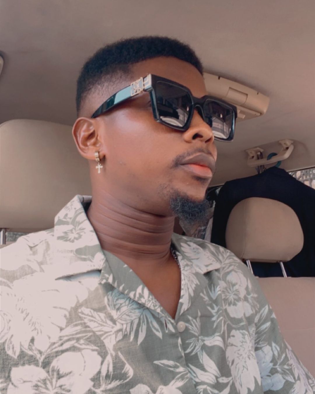 Pictures of Rotimi Salami in his car