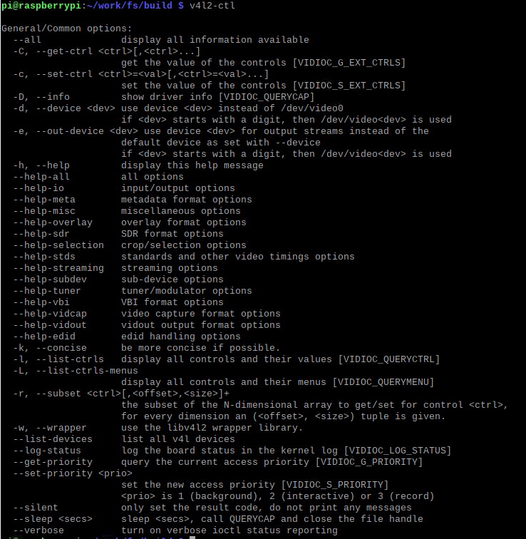 Linux 카메라 콘트롤 V4l2 Ctl ~ Amoss Memo