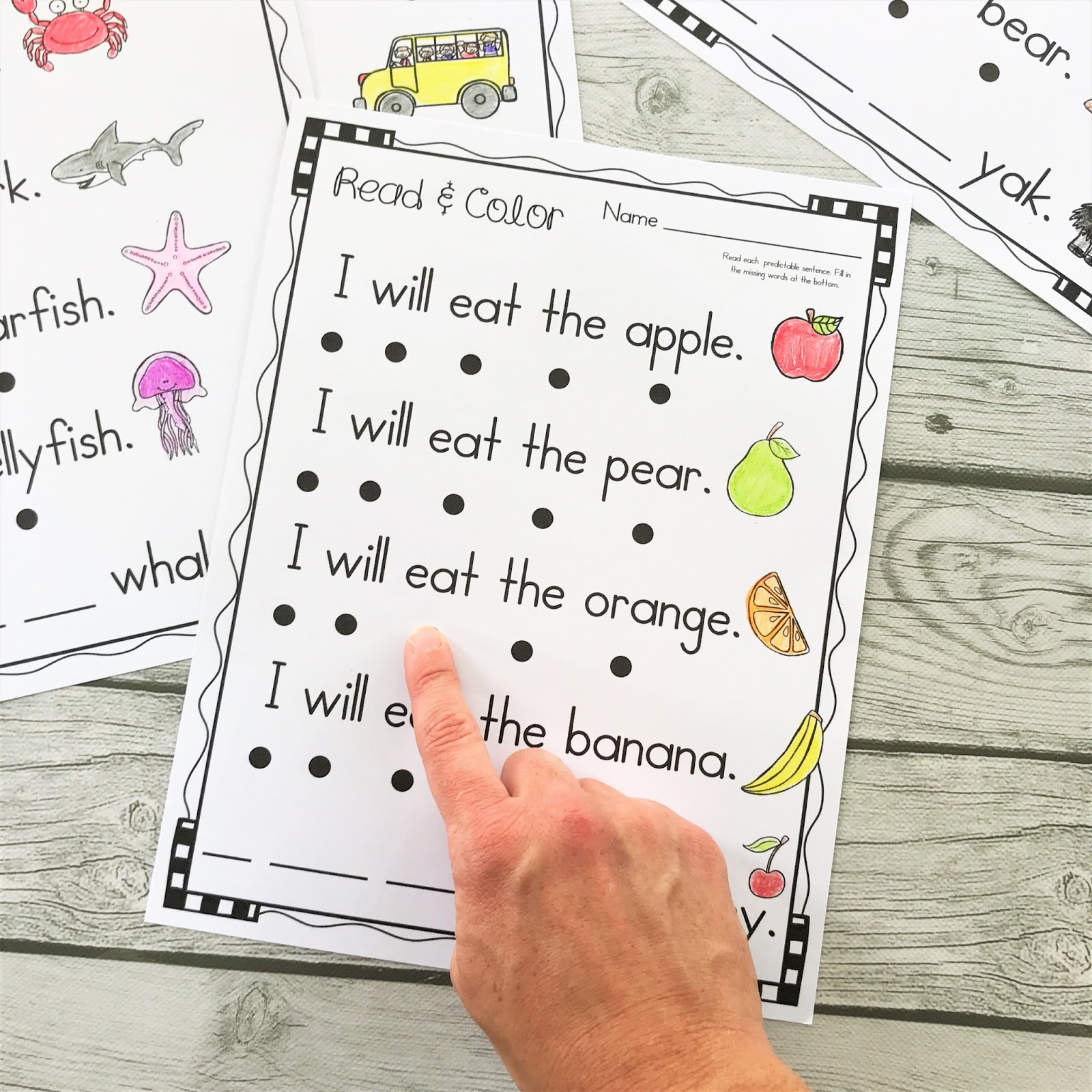 Simple Predictable Sentences for Kindergarten | Mrs. McGinnis' Little ...