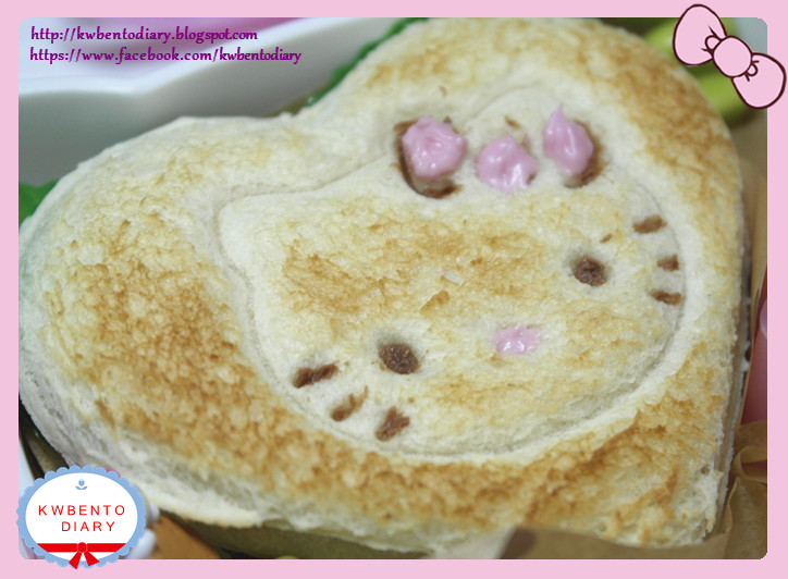 Karenwee's Bento Diary: Bento#Jan26~Hello Kitty Toast & Goofy Toast