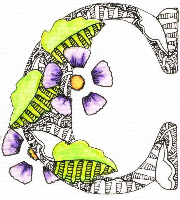 Creative Doodling with Judy West: Detailed Alphabet Distructions