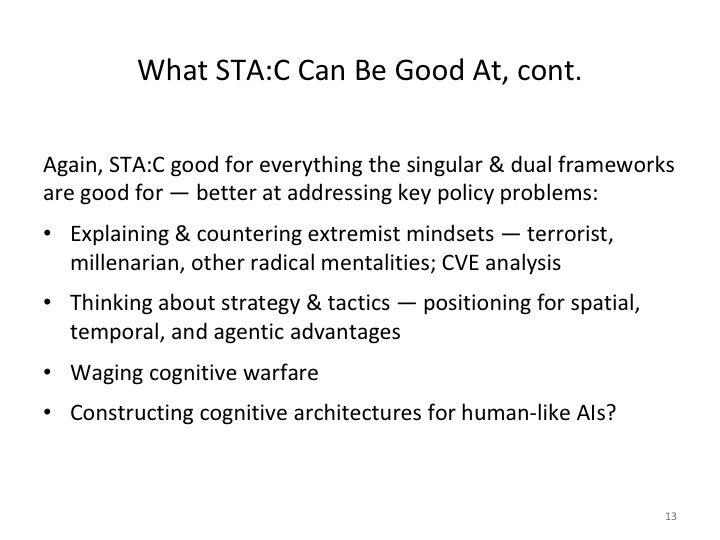 Materials for Two Theories: TIMN and STA:C: January 2018