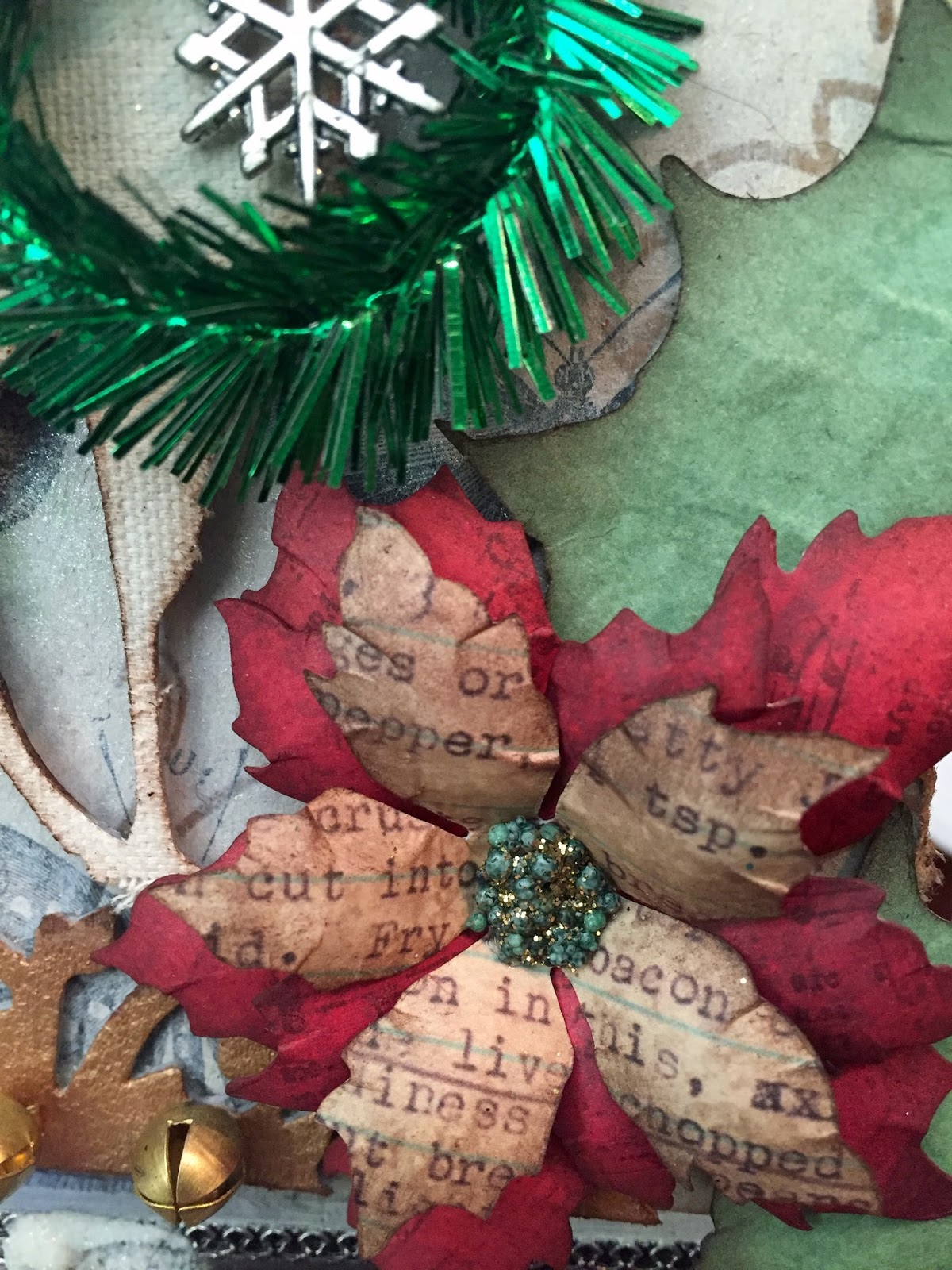 Claudine's Art Corner: Tim Holtz Flip Frame Christmas Display