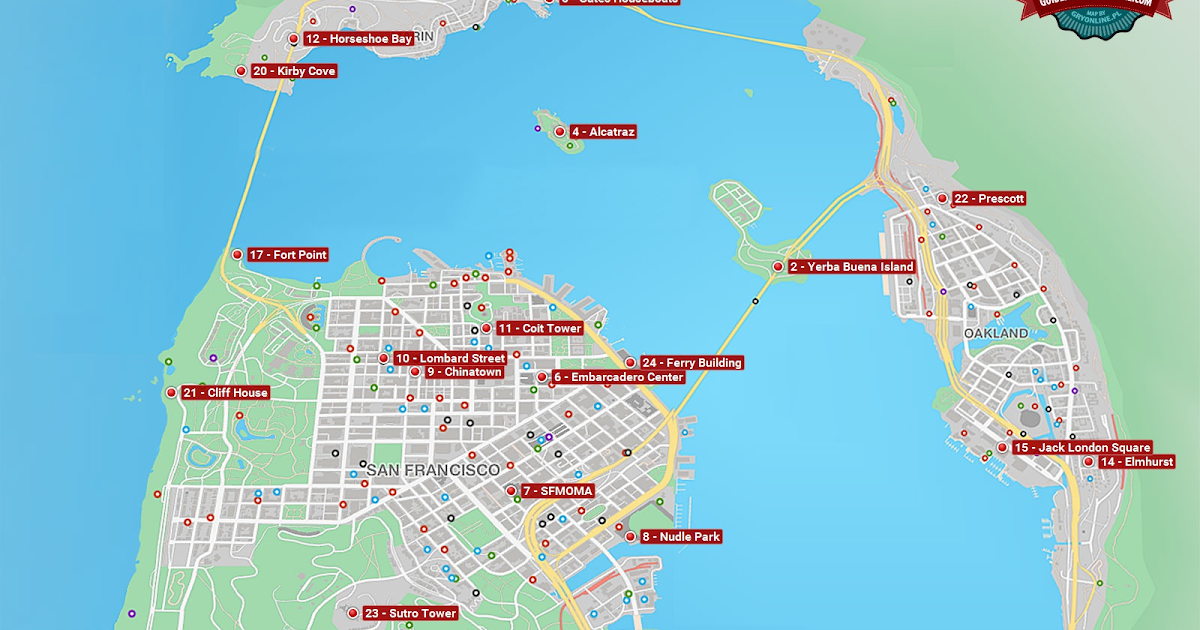 Localização de todos os Dados-Chave em Watch Dogs 2