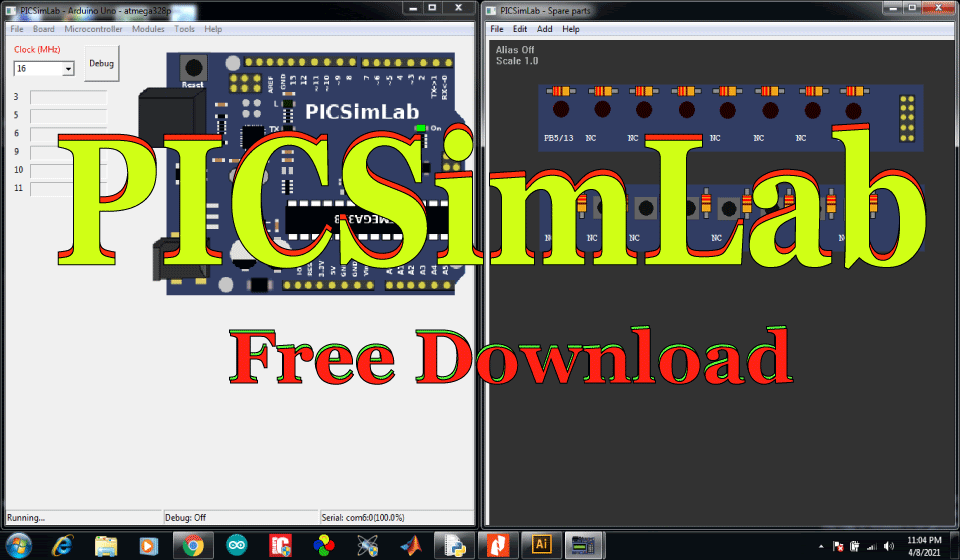 PICSimLab Arduino & Controller simulator Free Download - Electronics Garage