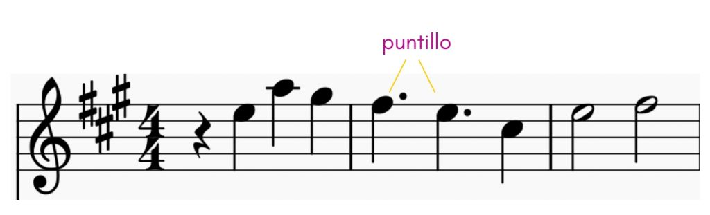 Música en el aula: EL PUNTILLO Y LA LIGADURA