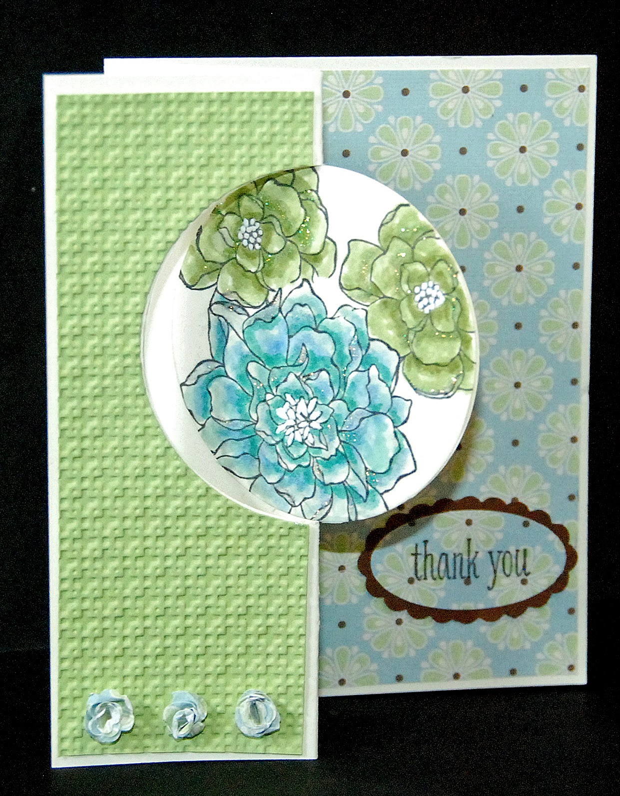 Handmade In The Mountains: Flower Flip Card