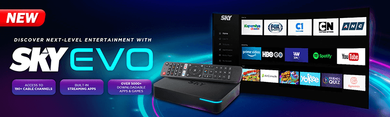 SKY launches Evo Box Digibox with Android TV functionalities, built-in ...