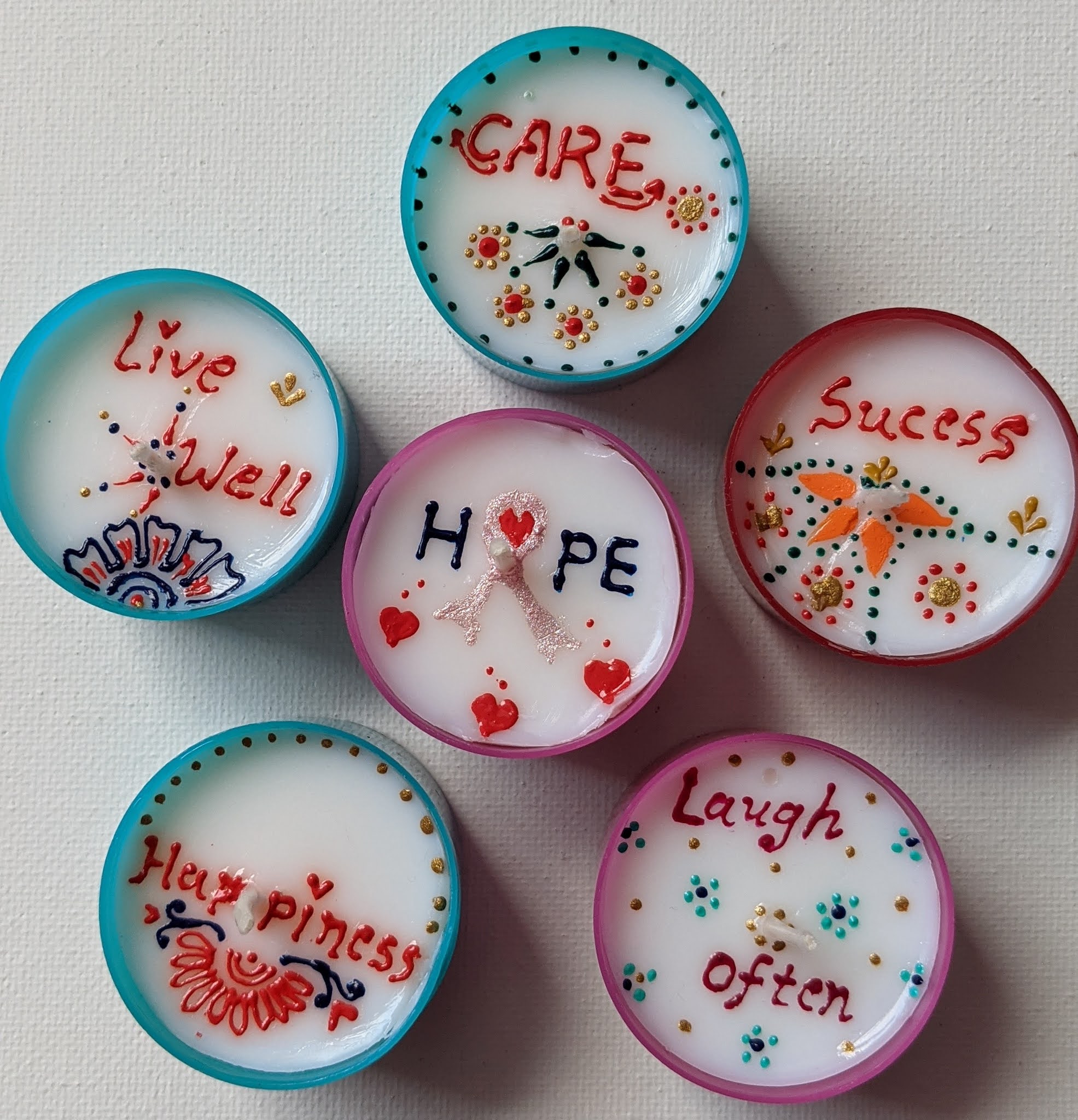 Inspirational Words Candles. They come in 5 vibrant colors filled with ...