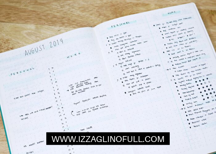 How I Use My Bullet Journal For Productivity - IzzaGlinoFull