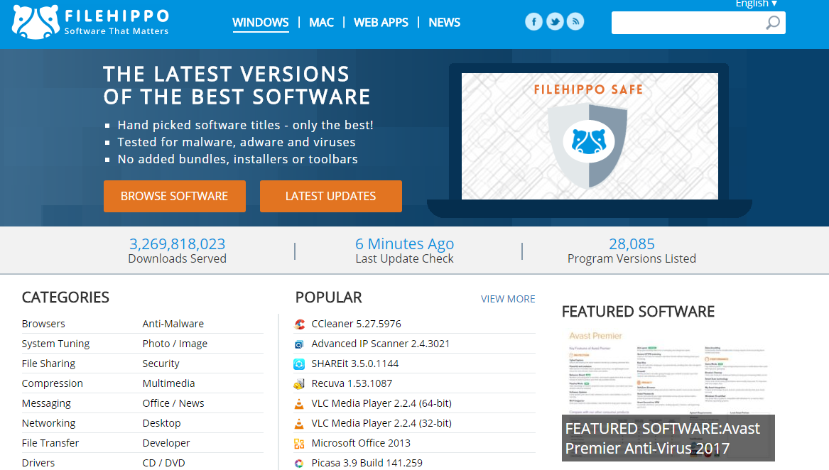 Best FileHippo Alternative for Windows Apps and Games Downloads