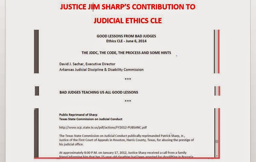 Houston Courts & Cases: Houston Court of Appeals Justice Jim Sharp soon ...