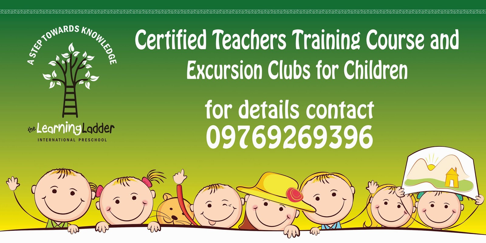 Wave Art Solutions: The Learning Ladder Preschool - Banner Design