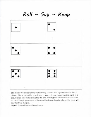 learning twice: Roll ~ Say ~ Keep Games
