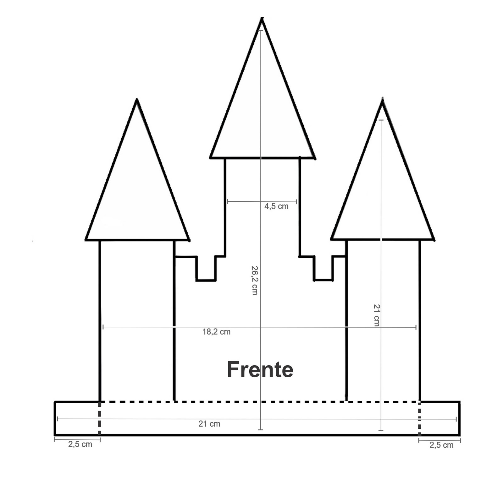 Molde De Castelo Para Imprimir - FDPLEARN