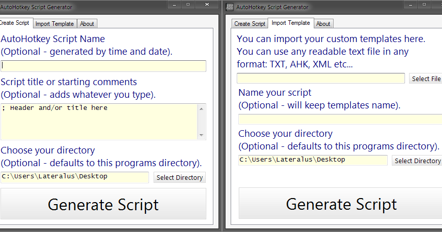 The Tech Microcosm Ahk Script Generator