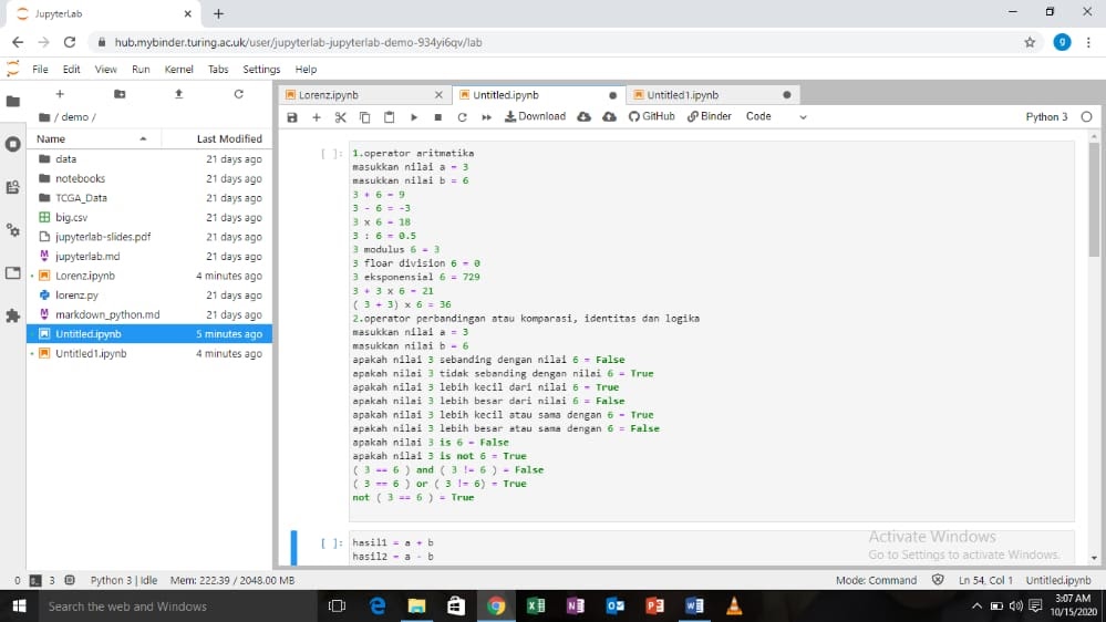 Mengenal Boolean Value, Jenis-jenis Operator Dan Kondisional -Tugas Ke V