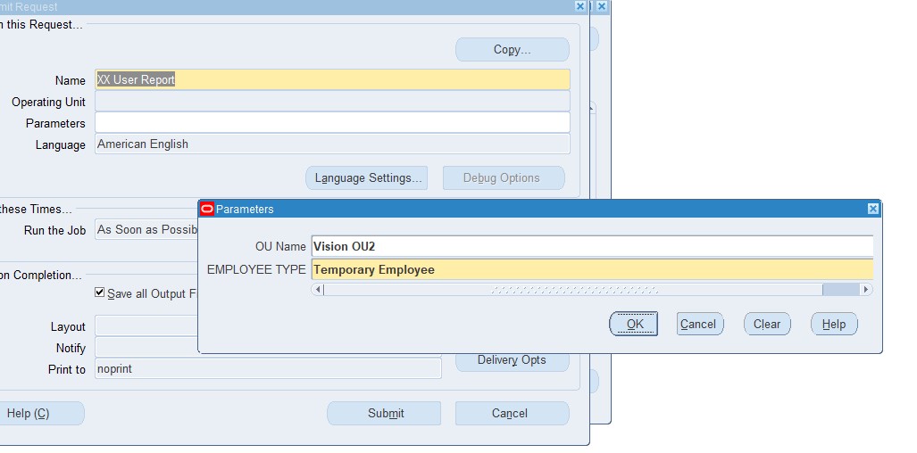 Oracle Application's Blog: How to make parameters Conditionally ...