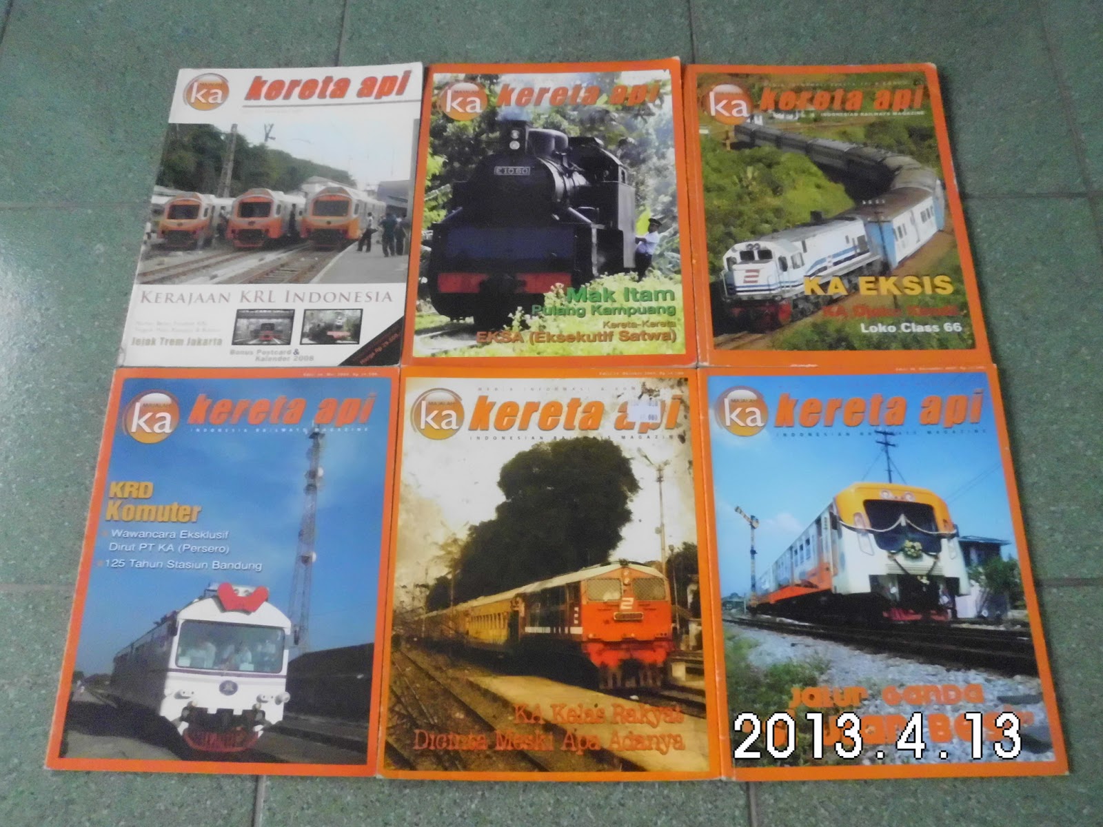 Jual Majalah Kereta Api Edisi 2007 dan 2009
