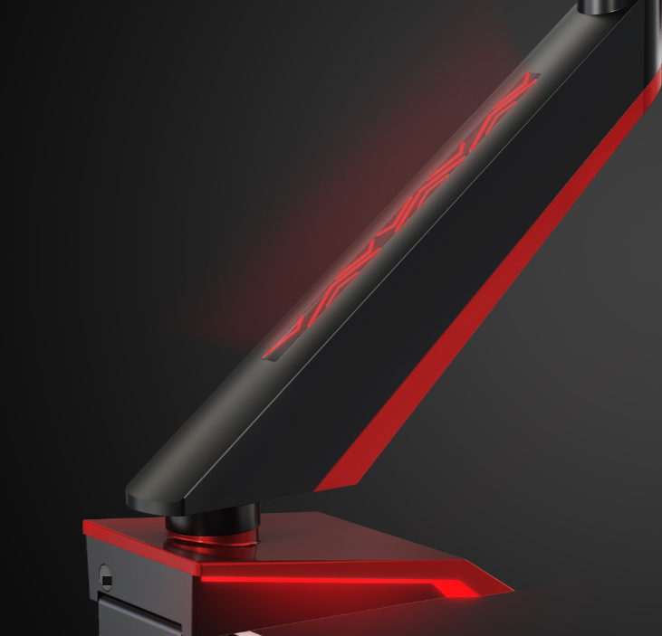 LED light monitor mount for gaming OEM ODM China factory www.jonoffice ...