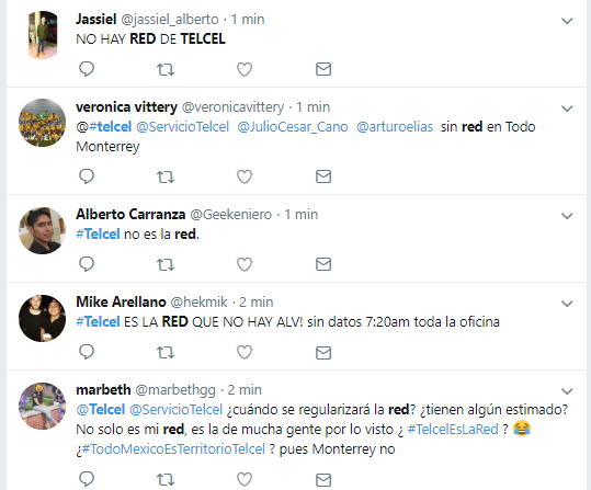 Usuarios reportan fallos en la red de Telcel